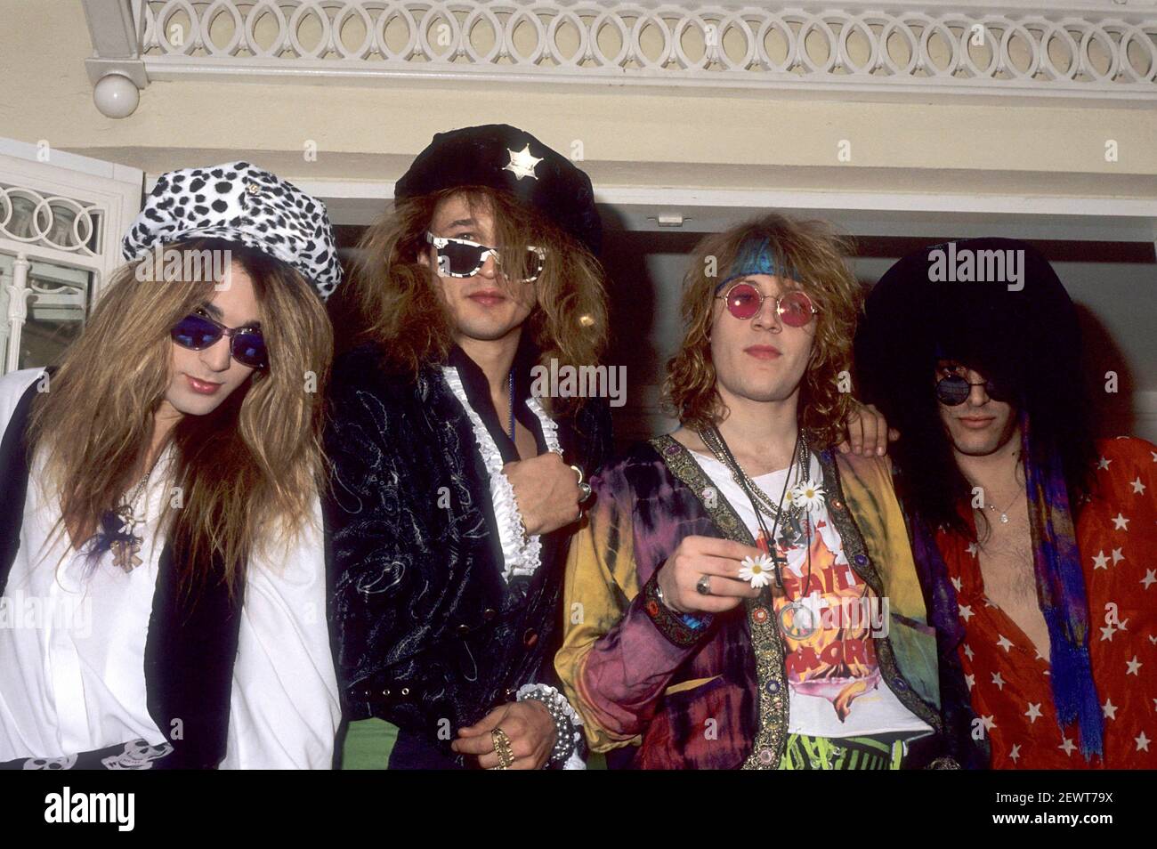 Vik Fox, Chip Z'nuff, Donnie Vie and Derek Frigo from Enuff Z'Nuff at a ...