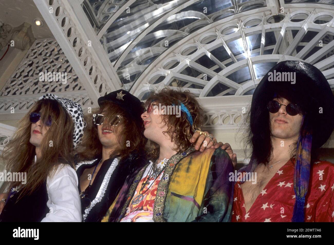 Vik Fox, Chip Z'nuff, Donnie Vie and Derek Frigo from Enuff Z'Nuff at a ...