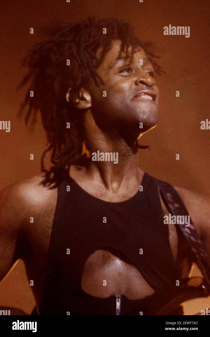 Living Color's Muzz Skillings live at Brixton Academy. London, June 2nd ...