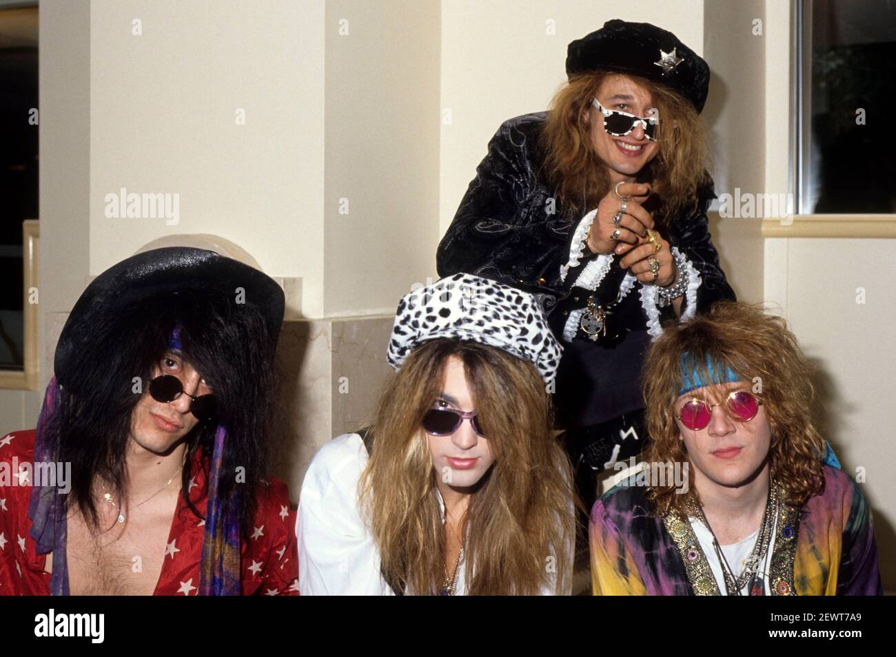 Derek Frigo, Vik Fox, Chip Z'nuff and Donnie Vie from Enuff Z'Nuff at a ...