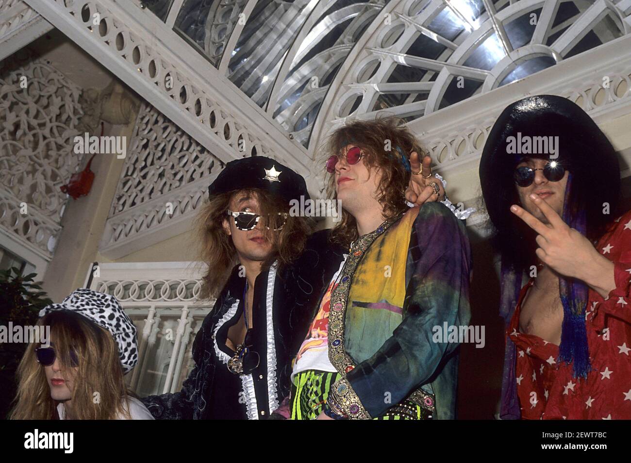 Vik Fox, Chip Z'nuff, Donnie Vie and Derek Frigo from Enuff Z'Nuff at a ...