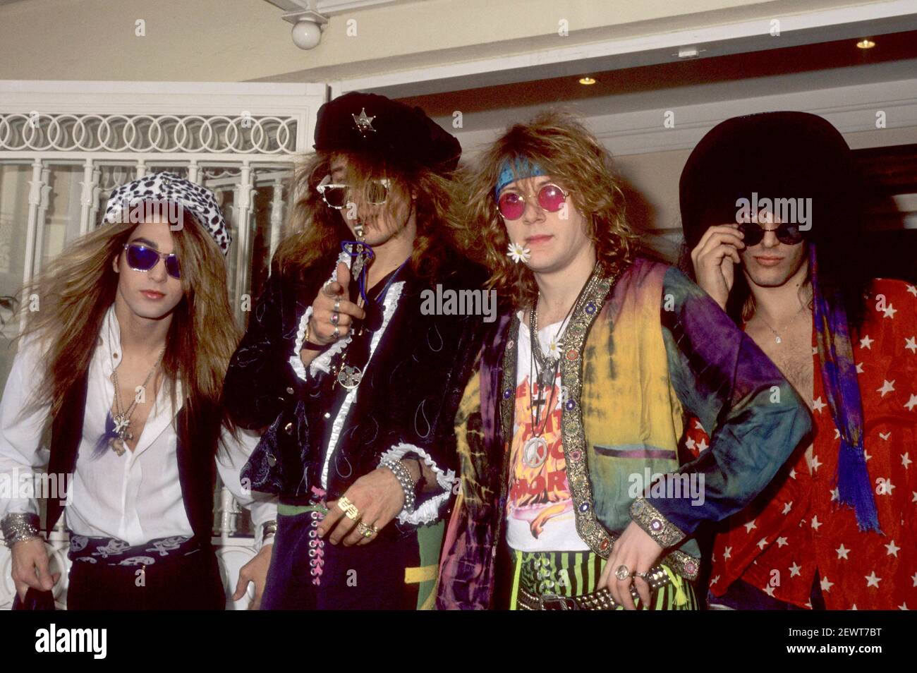 Vik Fox, Chip Z'nuff, Donnie Vie and Derek Frigo from Enuff Z'Nuff at a ...