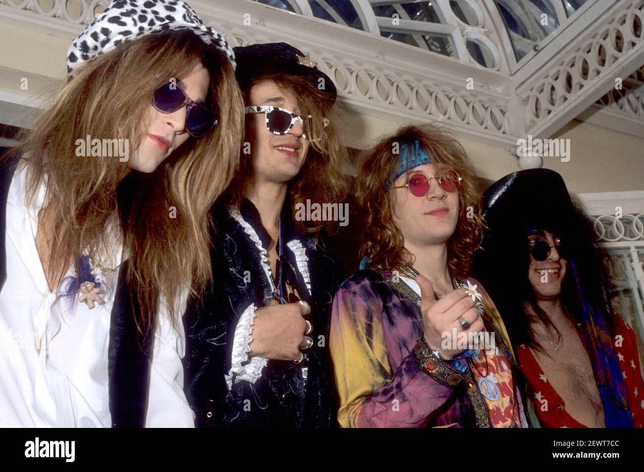 Vik Fox, Chip Z'nuff, Donnie Vie and Derek Frigo from Enuff Z'Nuff at a ...