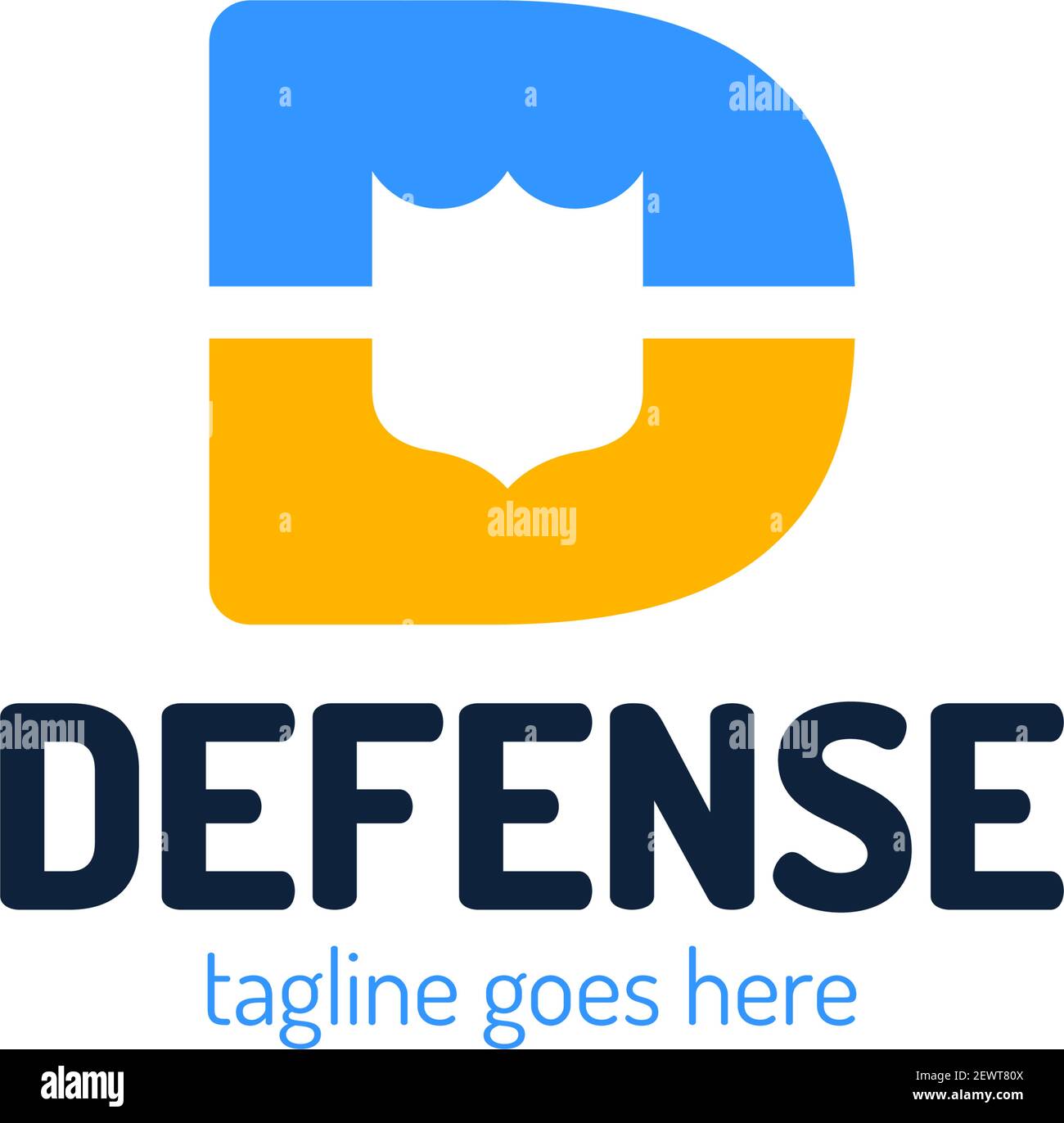 technology security logo design or monogram or initial letter D with ...