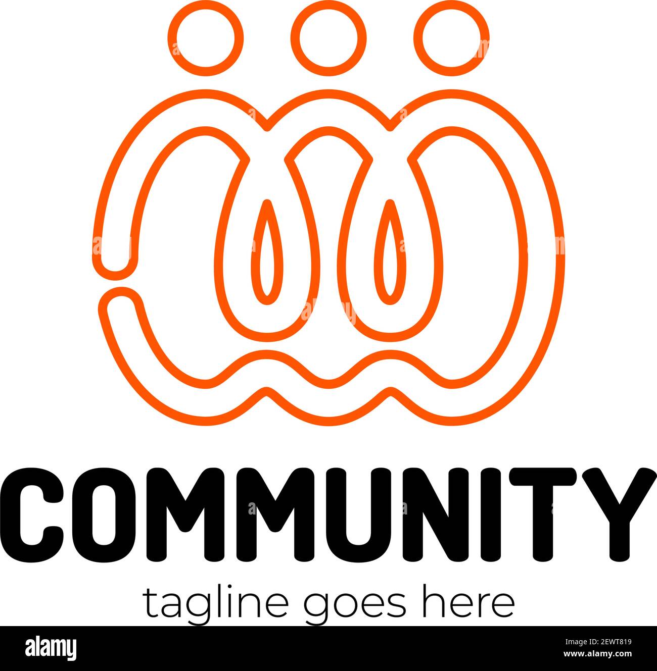 Group of people logo design. Creative people vector design. Happy ...