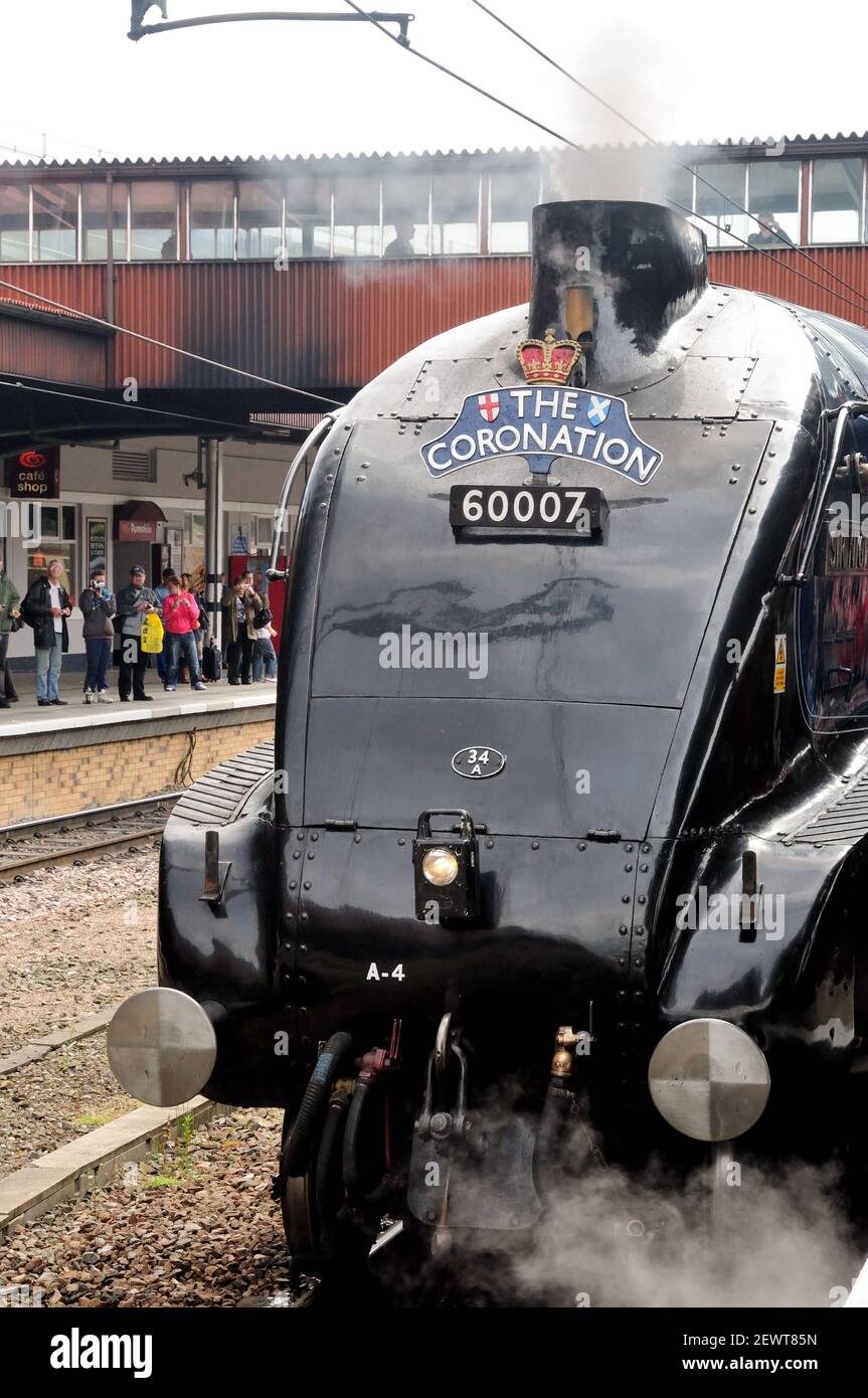 Class A4 Pacific No 60007 Sir Nigel Gresley at York station prior to ... Class A4 Pacific No 60007 Sir Nigel Gresley at York station prior to ...