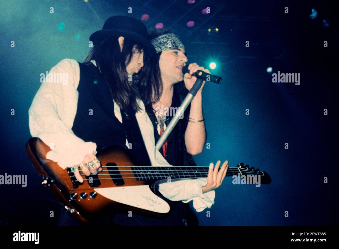 Nigel Mogg and Spike Gray from The Quireboys live at Hammerswithh Odeon ...