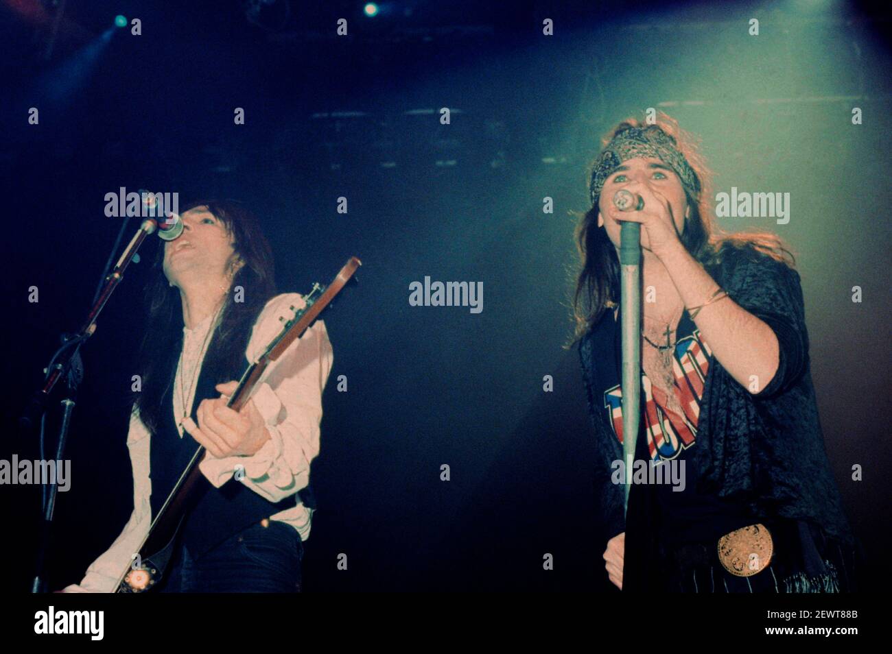 Nigel Mogg and Spike Gray from The Quireboys live at Hammerswithh Odeon ...