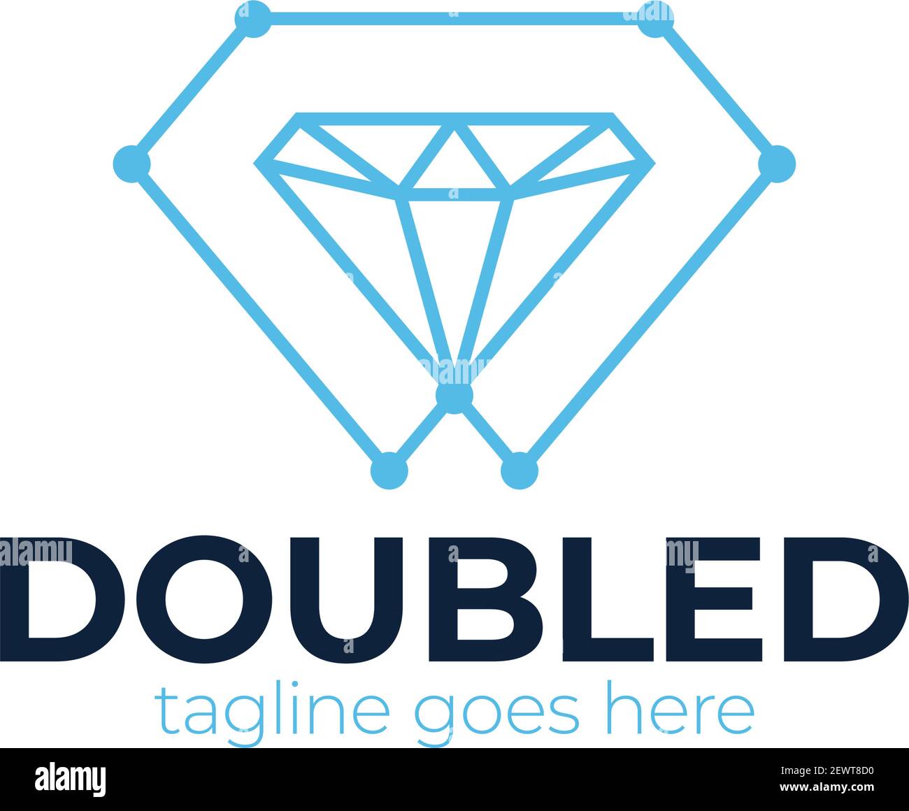 Diamond tech logo design vector template, Creative Diamond logo concept Stock Vector Image & Art ...