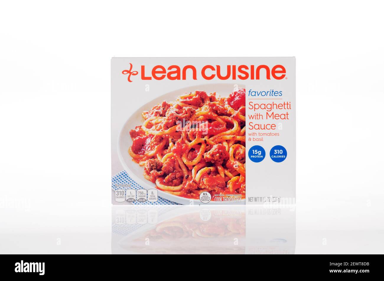 Lean Cuisine Favorites Spaghetti with Meat Sauce Frozen Dinner Stock ...
