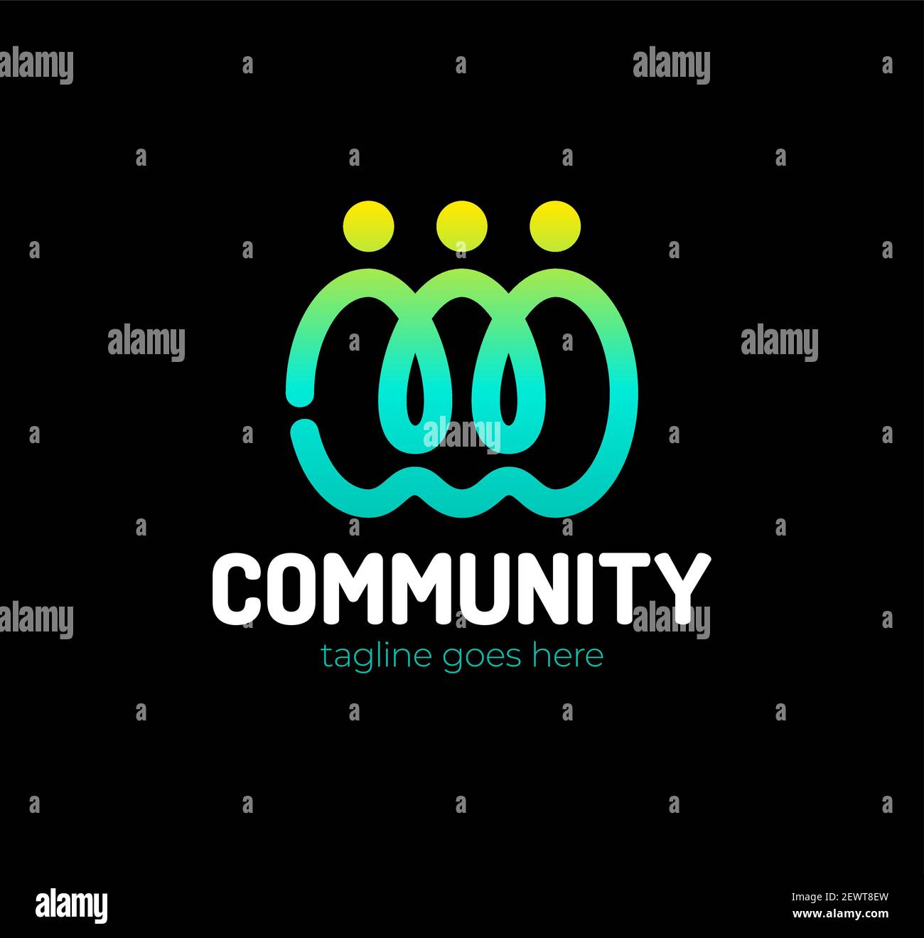 Group of people logo design. Creative people vector design. Happy ...