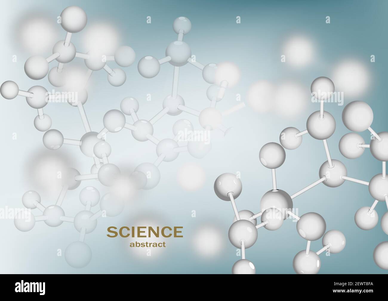 Science abstract vector vertical design with DNA molecular structure ...