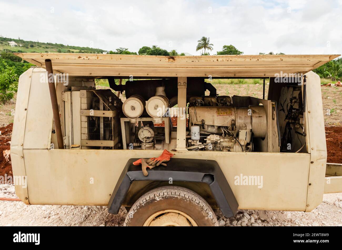 Closeup Of Open Compressor Stock Photo - Alamy