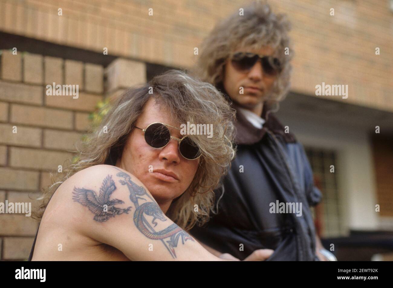 Icon's Dan Wexler and Jerry Harrison at a photoshoot at Atlantic ...