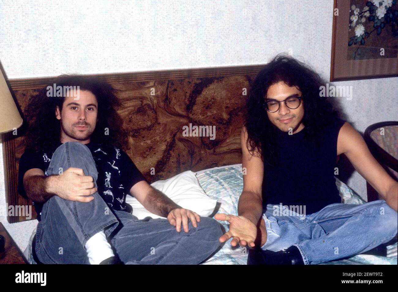 Armored Saint's John Bush at an exclusive photoshoot at the Holiday Inn ...