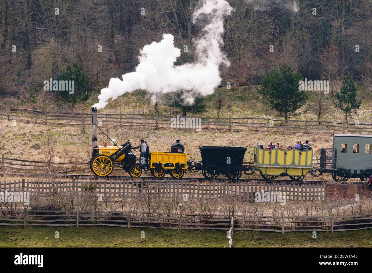 Stephenson rocket pulling hi-res stock photography and images - Alamy