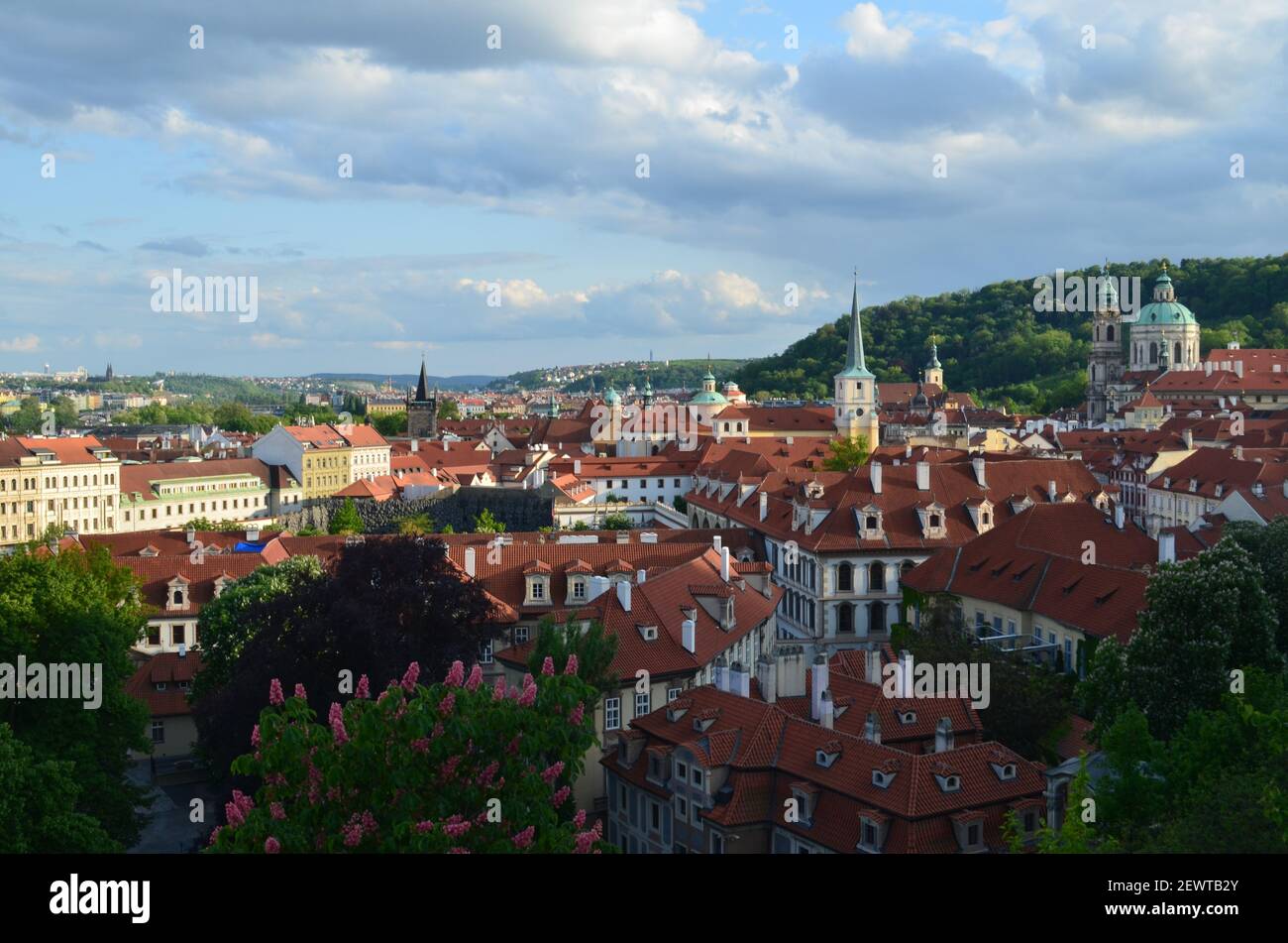 Prague, Czech Republic - 2016: Czech Republic city skyline, tourist ...