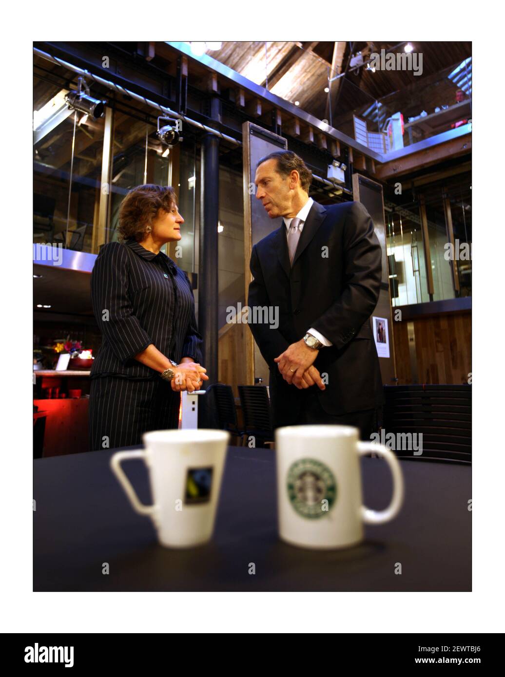 Howard Schultz (Starbucks) and Harriet Lamb (Fairtrade) on the ...