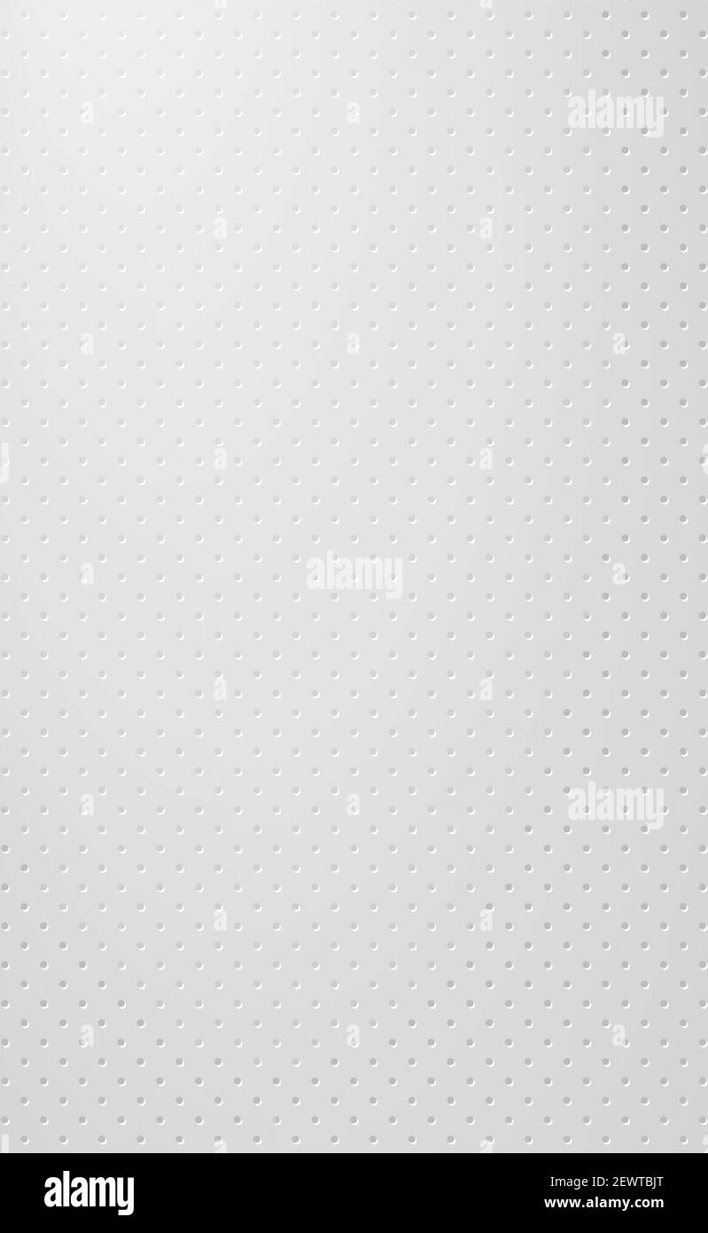White perforated background texture with white holes and glow Stock ...