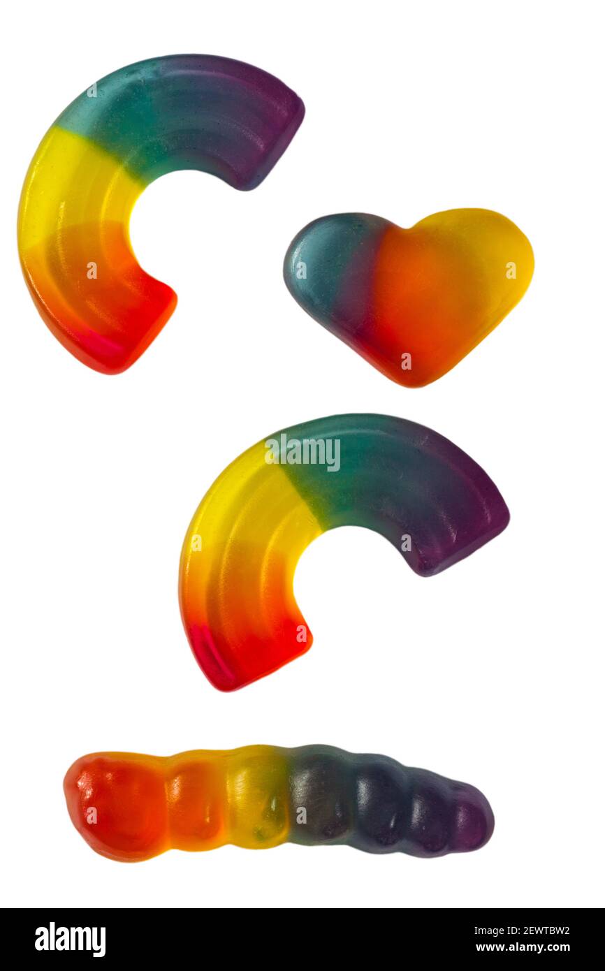 Rainbow colin the caterpillar sweets hi-res stock photography and ...