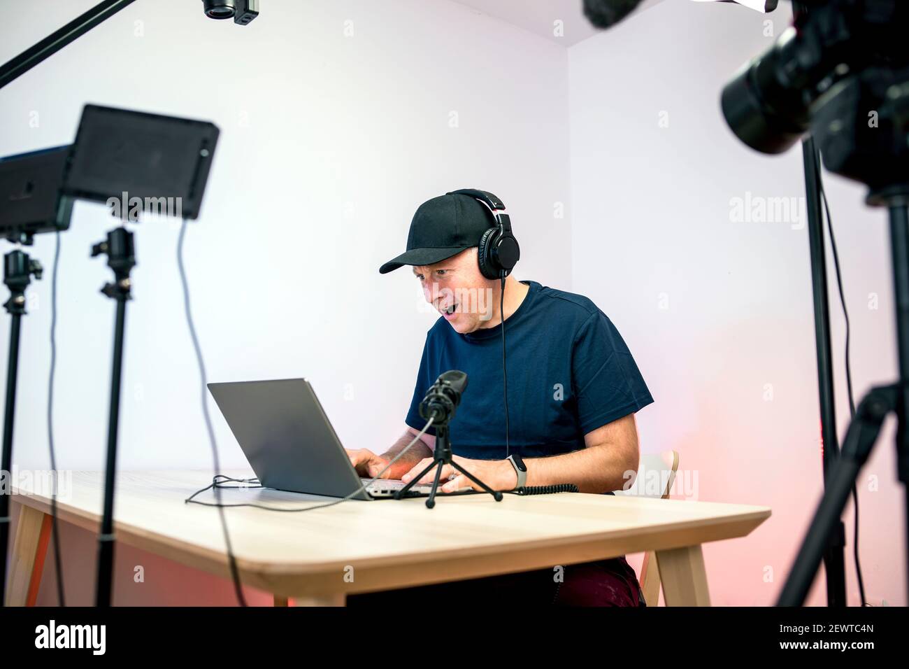 Streamer recording hi-res stock photography and images - Alamy