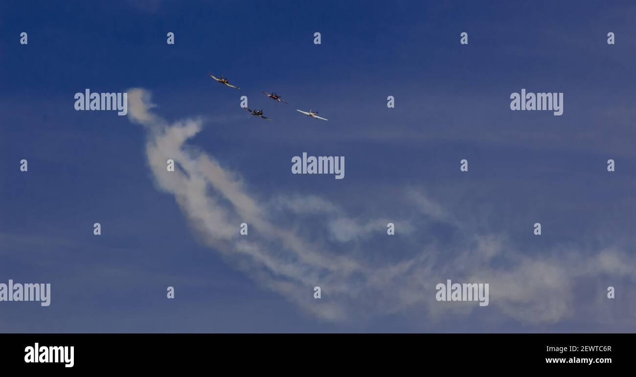aircraft sky show airshow speed clouds airplane fly flight military ...