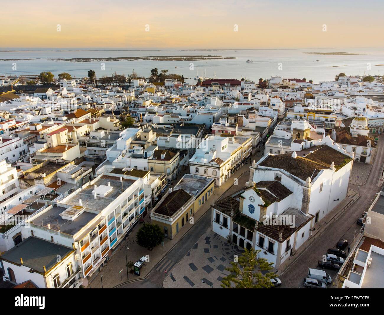Aerial view marina in olhao hi-res stock photography and images - Alamy