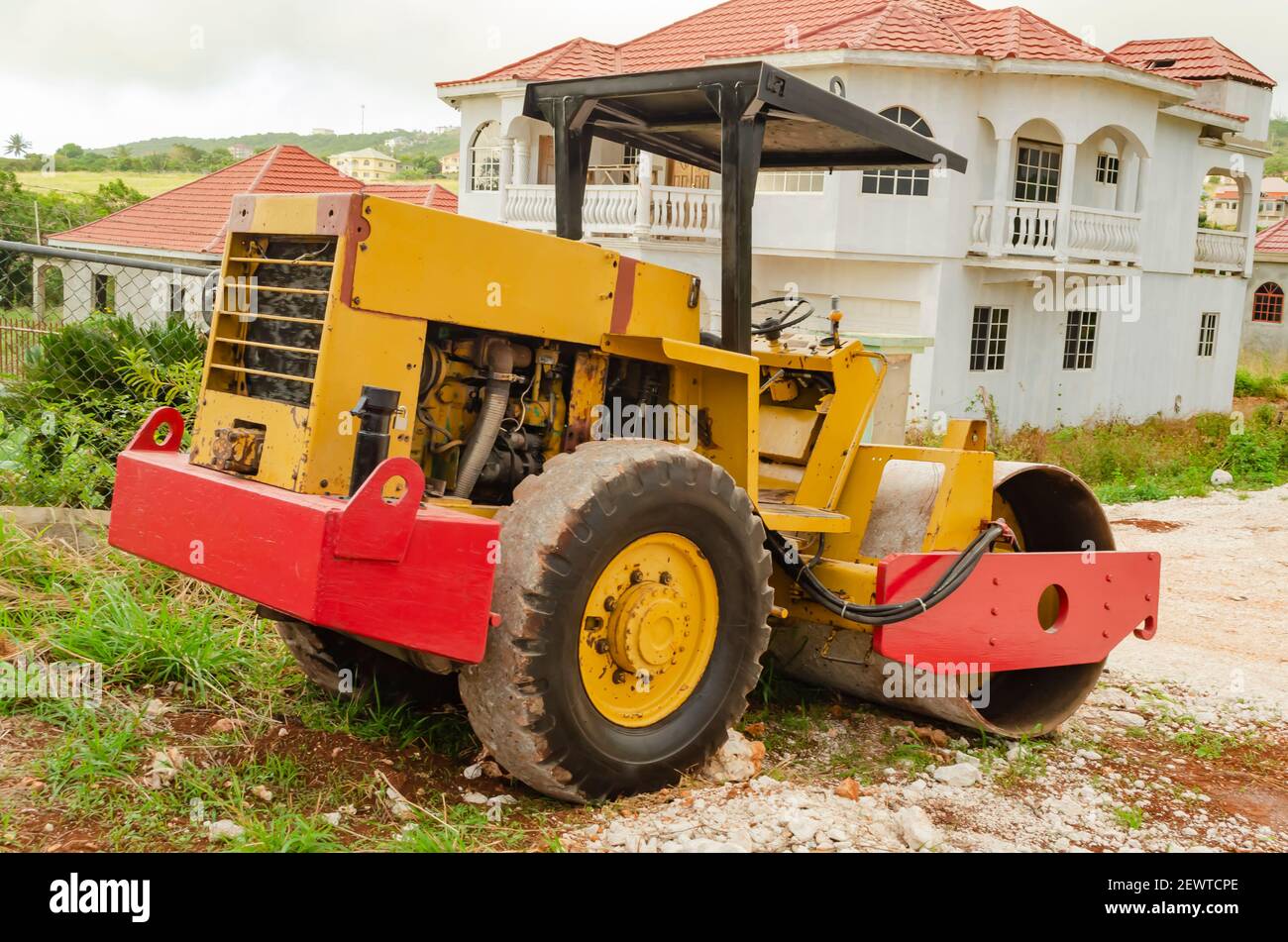 Road roller compactor hi-res stock photography and images - Alamy