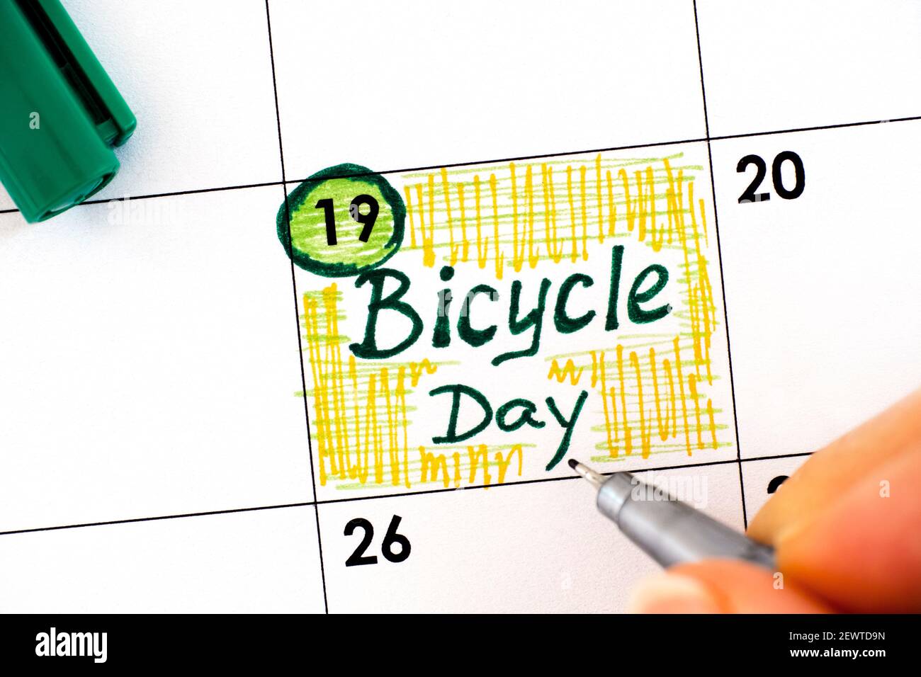 Handwriting text writing bicycle hi-res stock photography and images ...