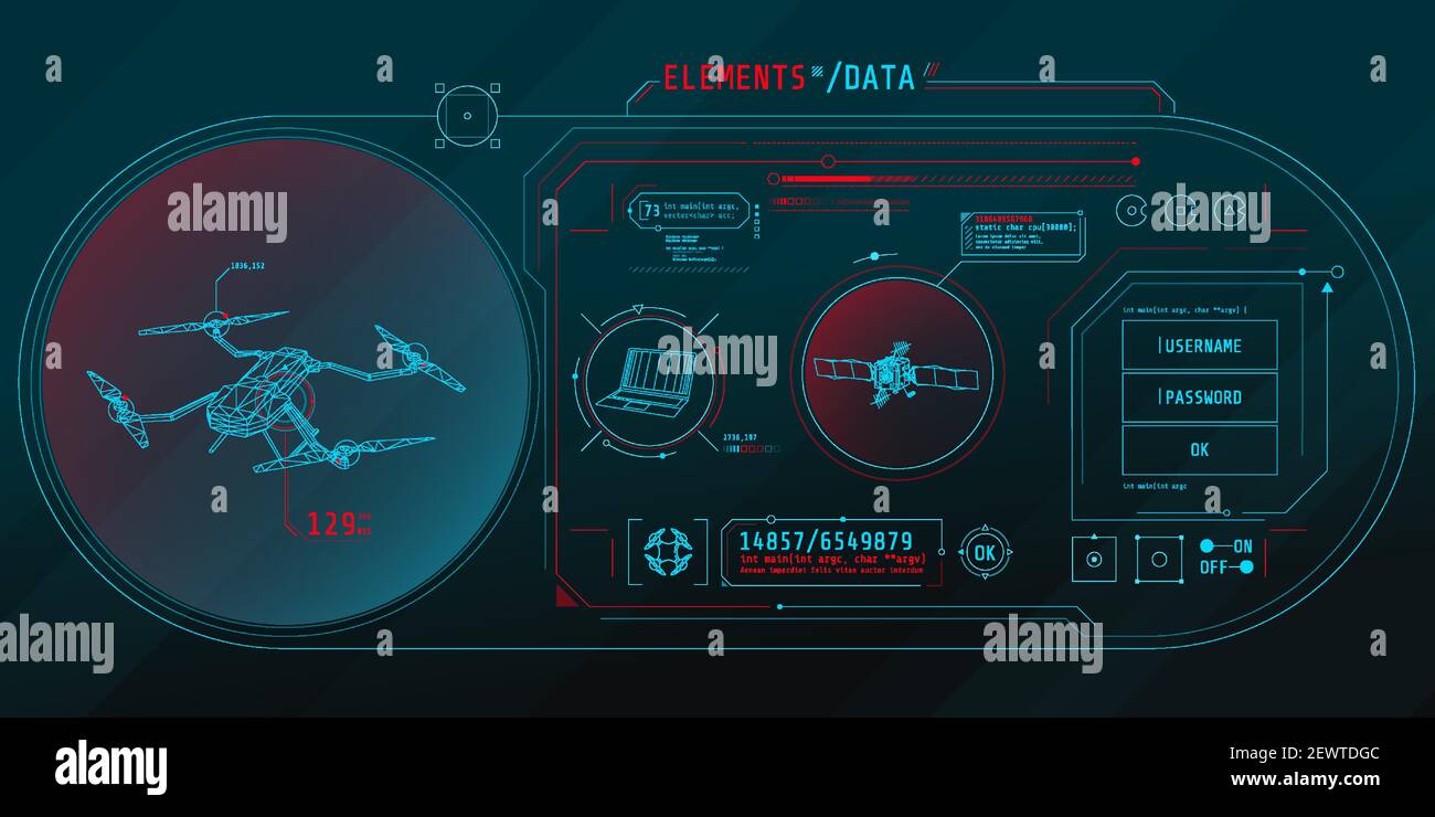 Unmanned drone display Stock Vector Images - Alamy