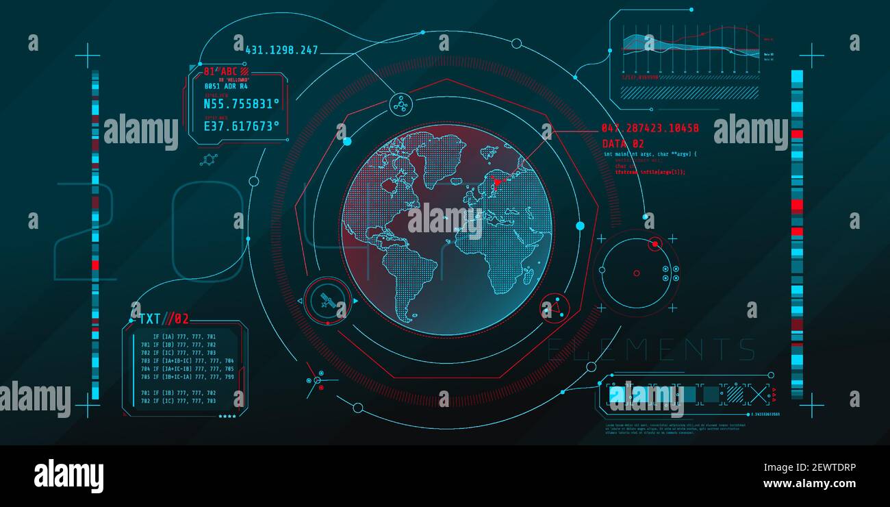 Planetary map user interface software hi-res stock photography and ...