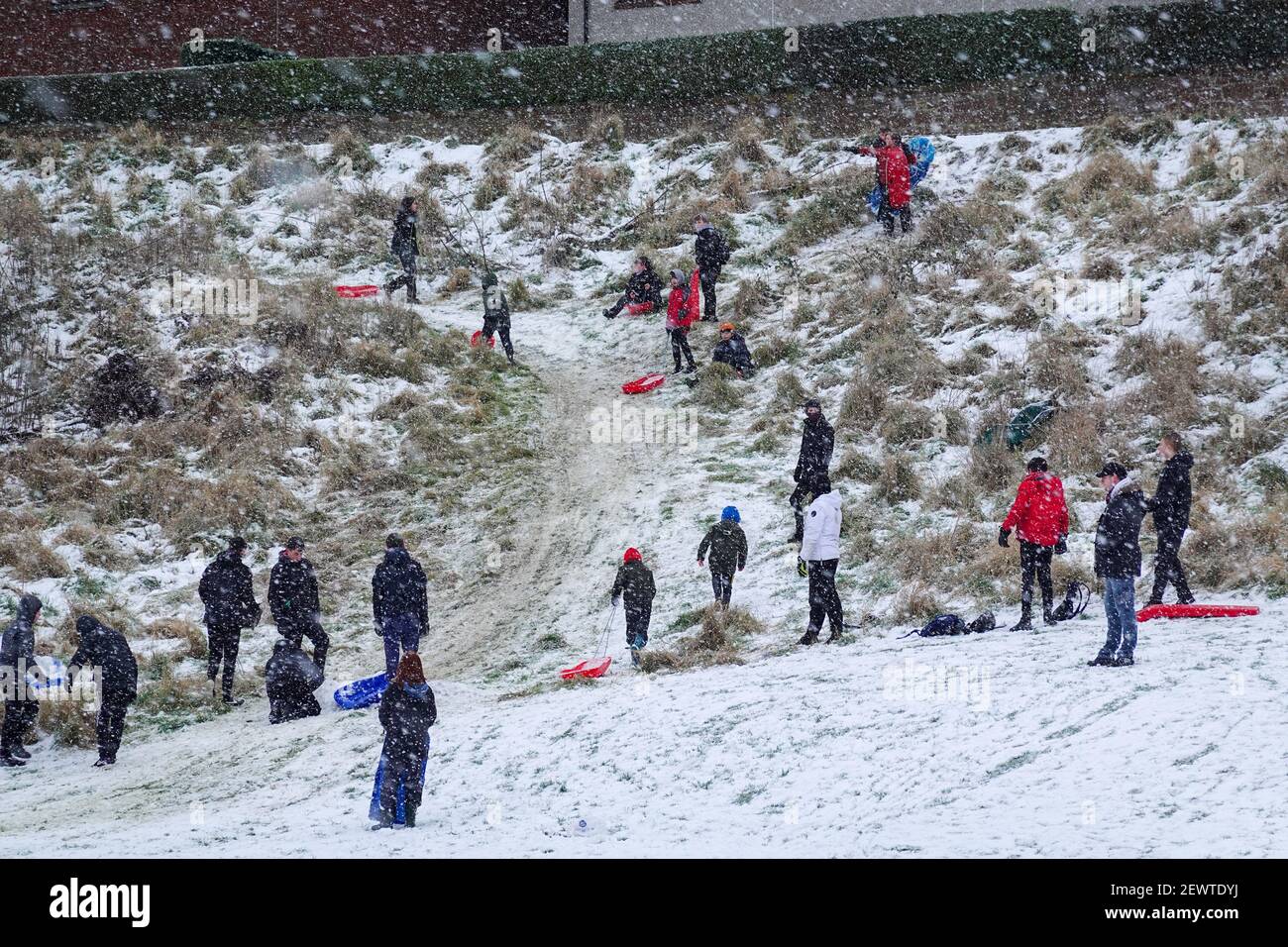 Sledge sledging hi-res stock photography and images - Alamy
