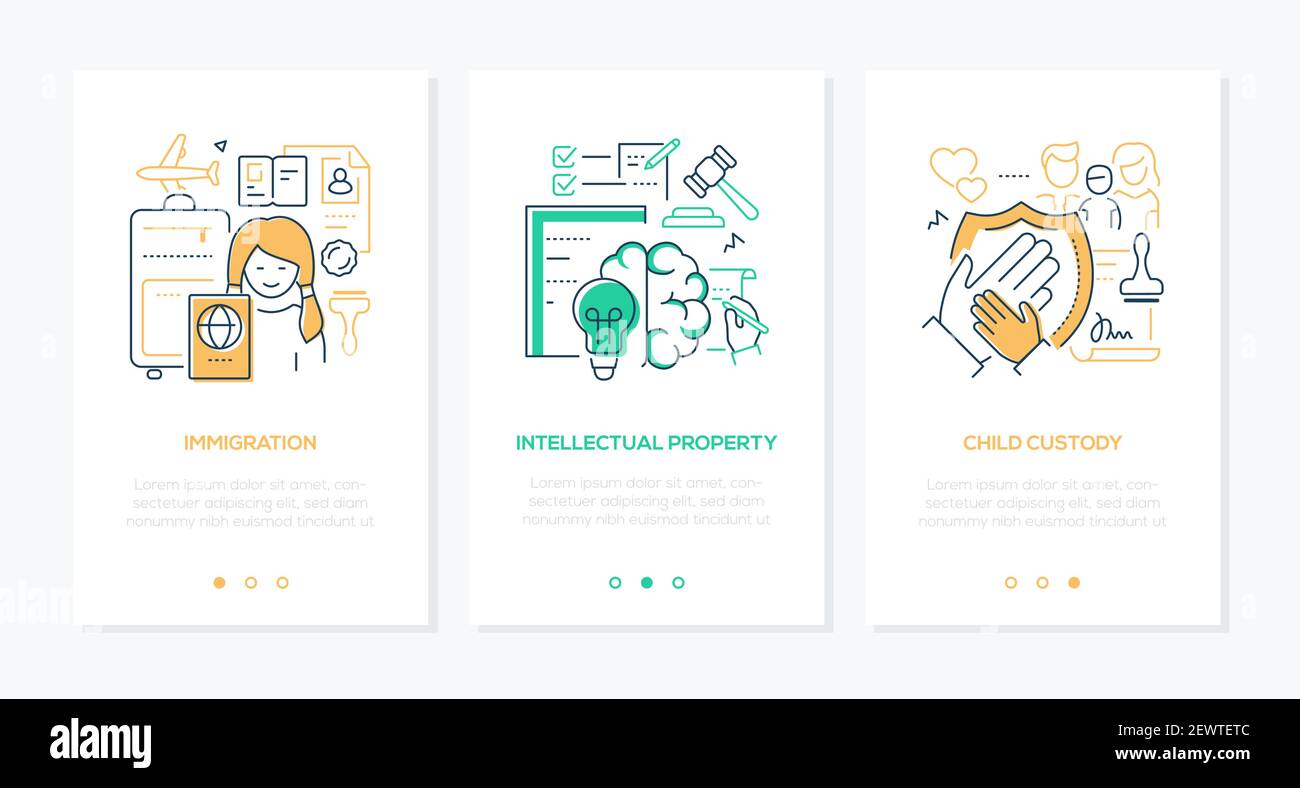 Child immigration court Stock Vector Images - Alamy