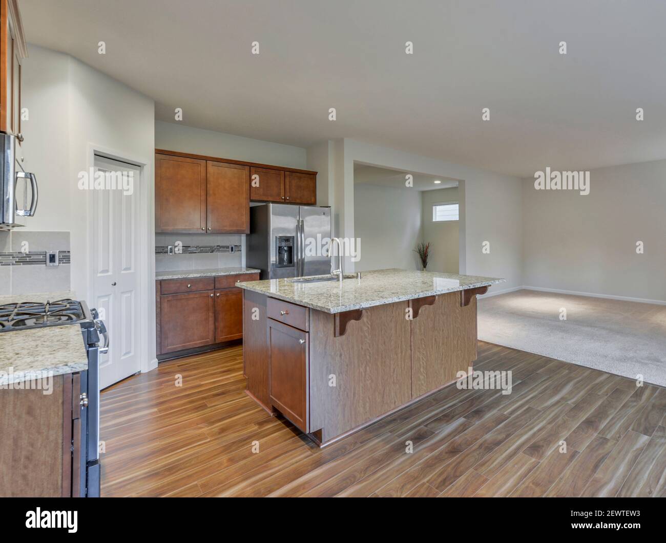 Modern residential kitchen interior Stock Photo - Alamy