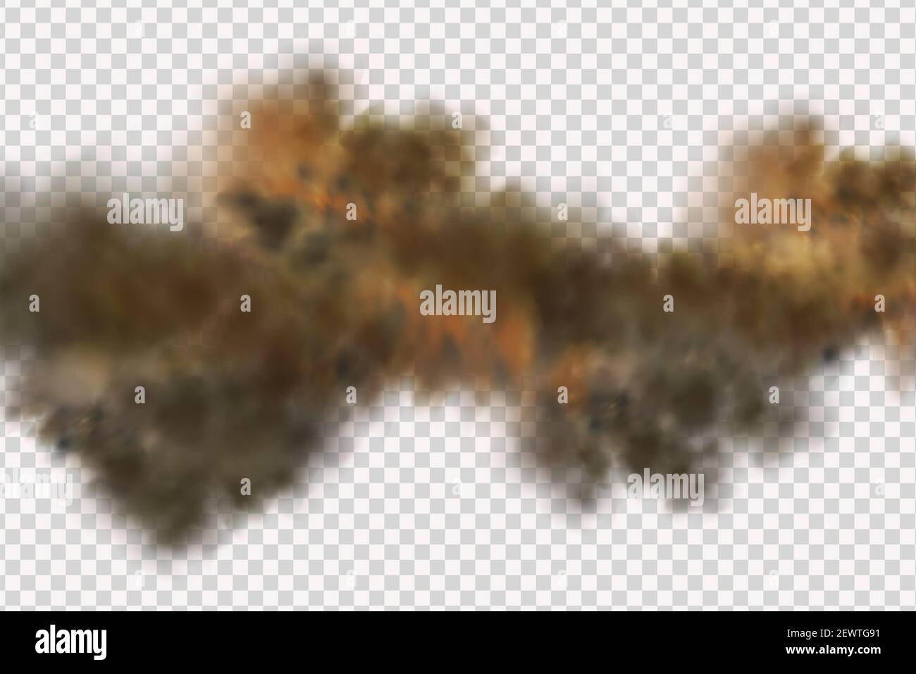 Realistic vector illustration.Sandstorm, a cloud of dust or sand flying ...