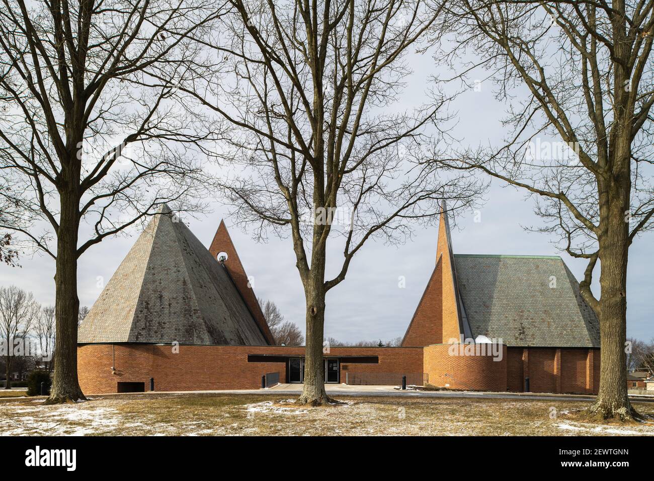 First Baptist Church, designed by Harry Weese Stock Photo - Alamy