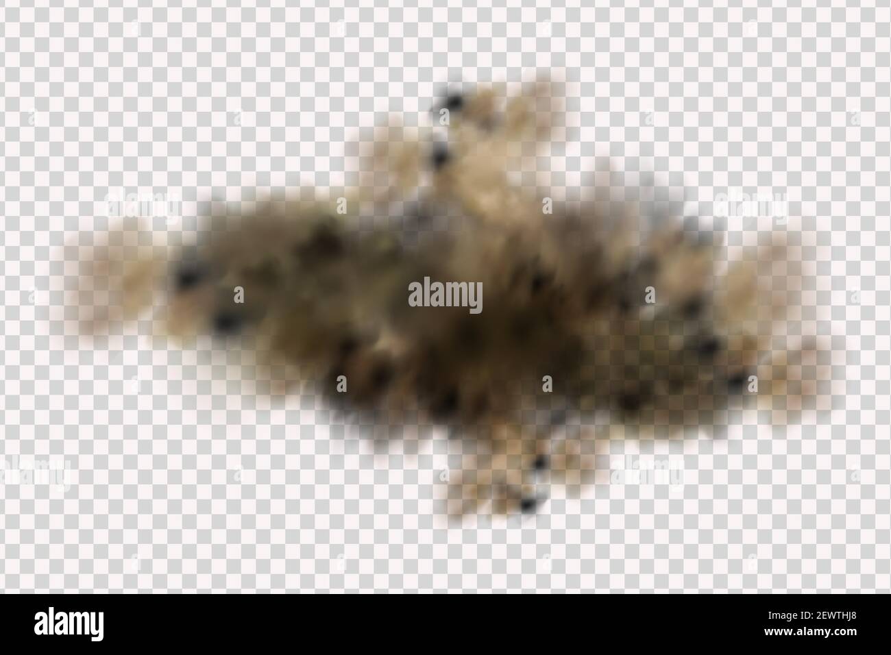 Realistic vector illustration.Sandstorm, a cloud of dust or sand flying ...
