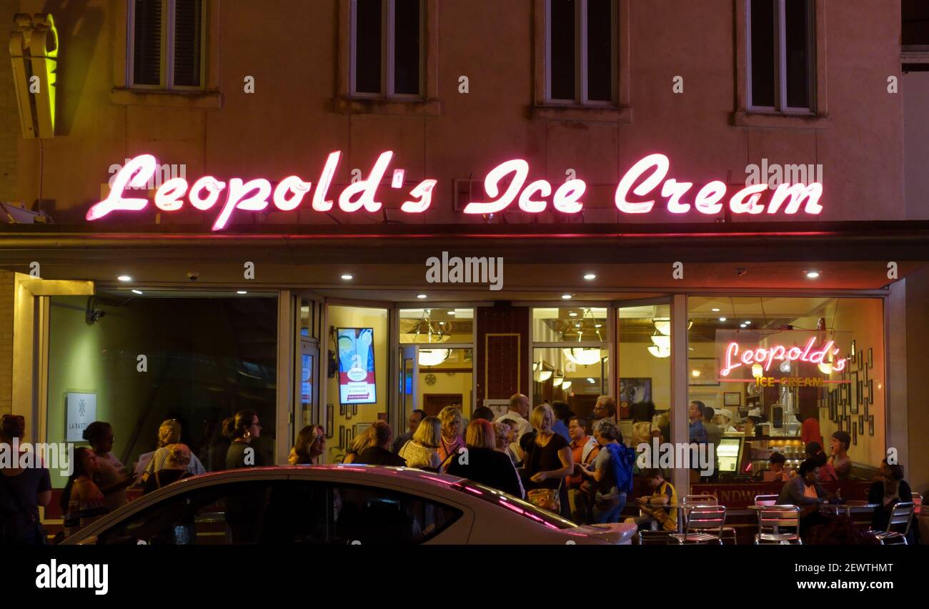 Leopold's Ice Cream Savannah Georgia USA Stock Photo - Alamy