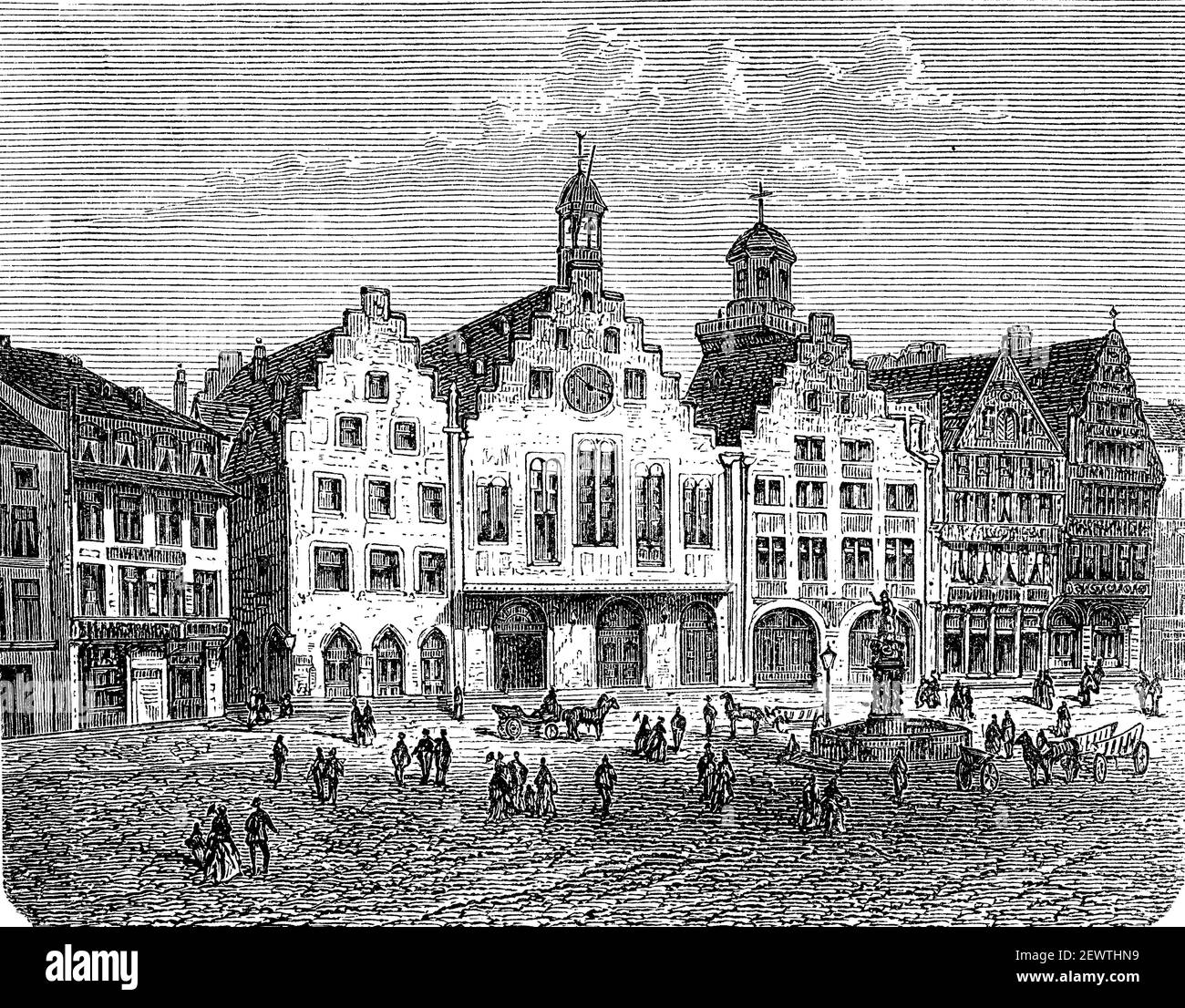Der römer frankfurt Black and White Stock Photos & Images - Alamy