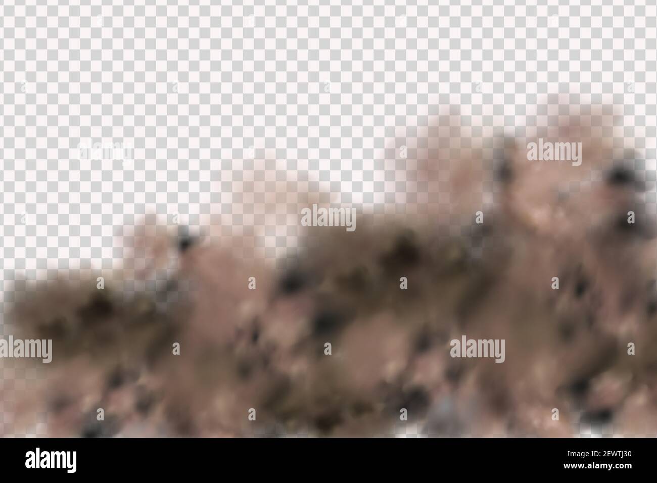 Realistic vector illustration.Sandstorm, a cloud of dust or sand flying ...