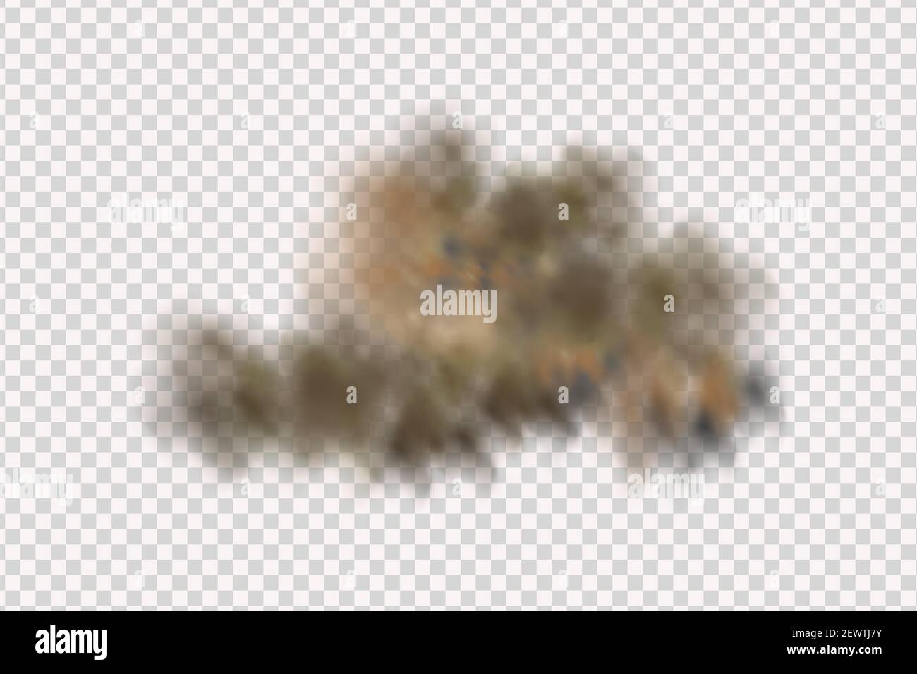 Realistic vector illustration.Sandstorm, a cloud of dust or sand flying ...