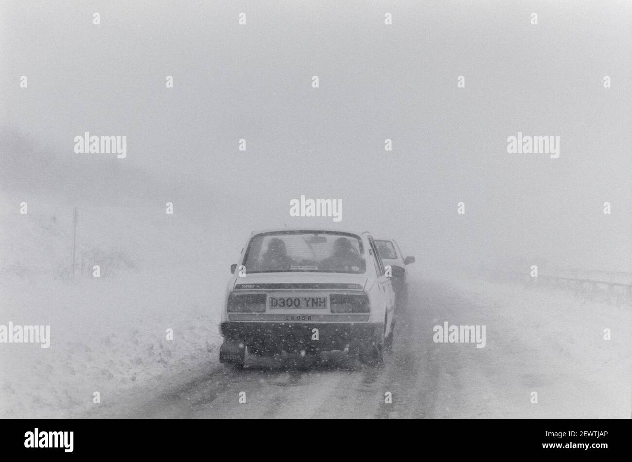 Snow in Oxfordshire December 1990 Stock Photo - Alamy