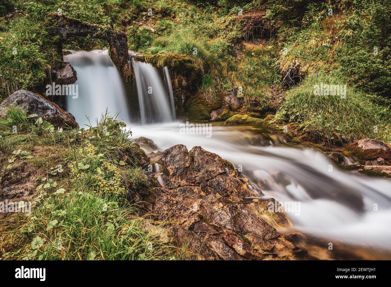 A mountain river in Austrian Alps Stock Photo - Alamy