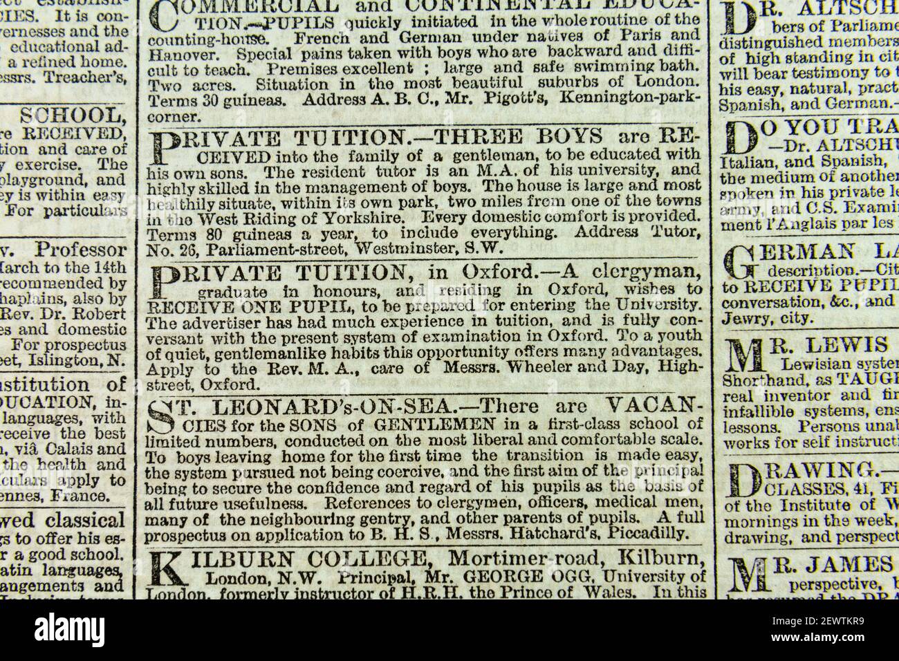 Newspaper advertisements hi-res stock photography and images - Alamy