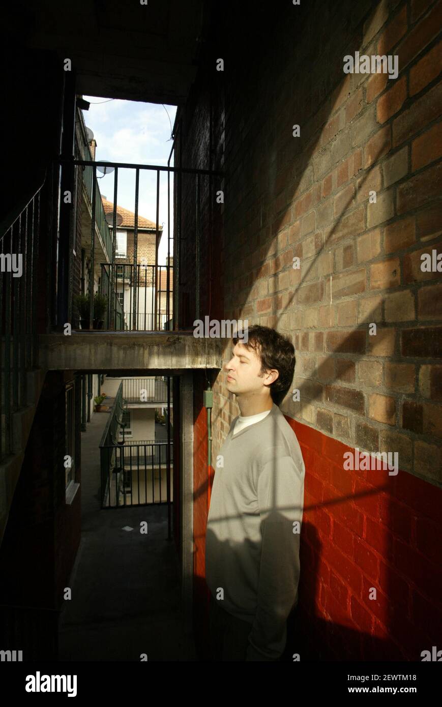 Alessandro Raho at home in East London pic David Sandison 26/10/2006 ...