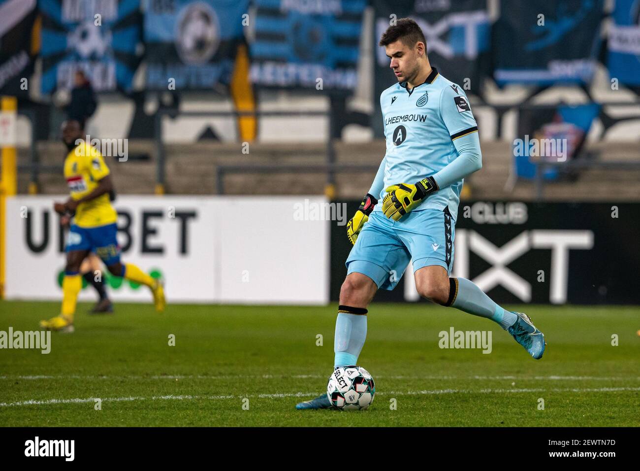Club NXT's goalkeeper Nick Shinton pictured in action during a soccer ...