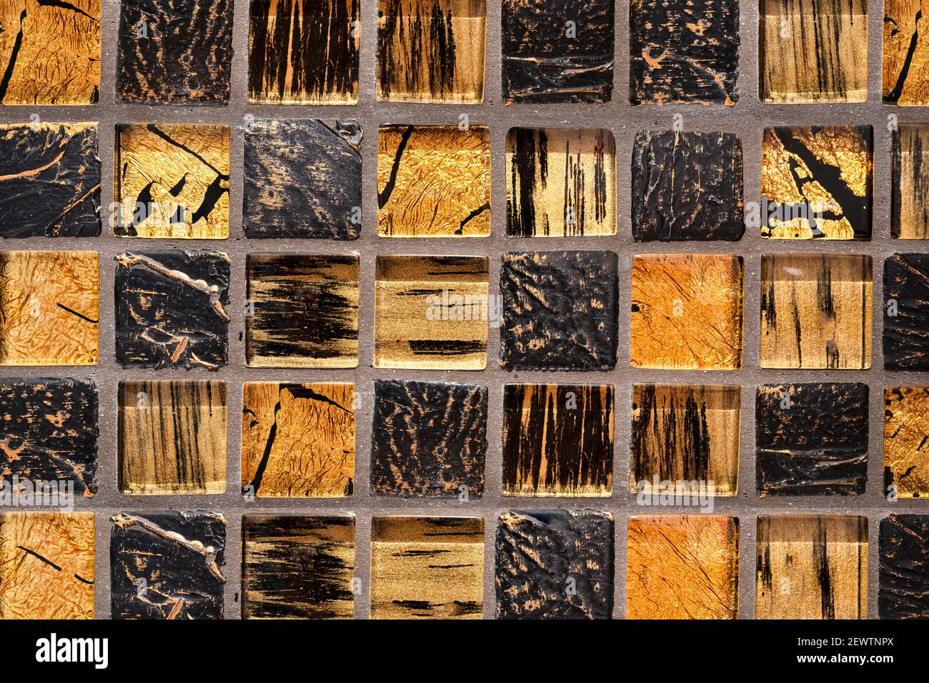 Golden square ceramic tile texture hi-res stock photography and images ...
