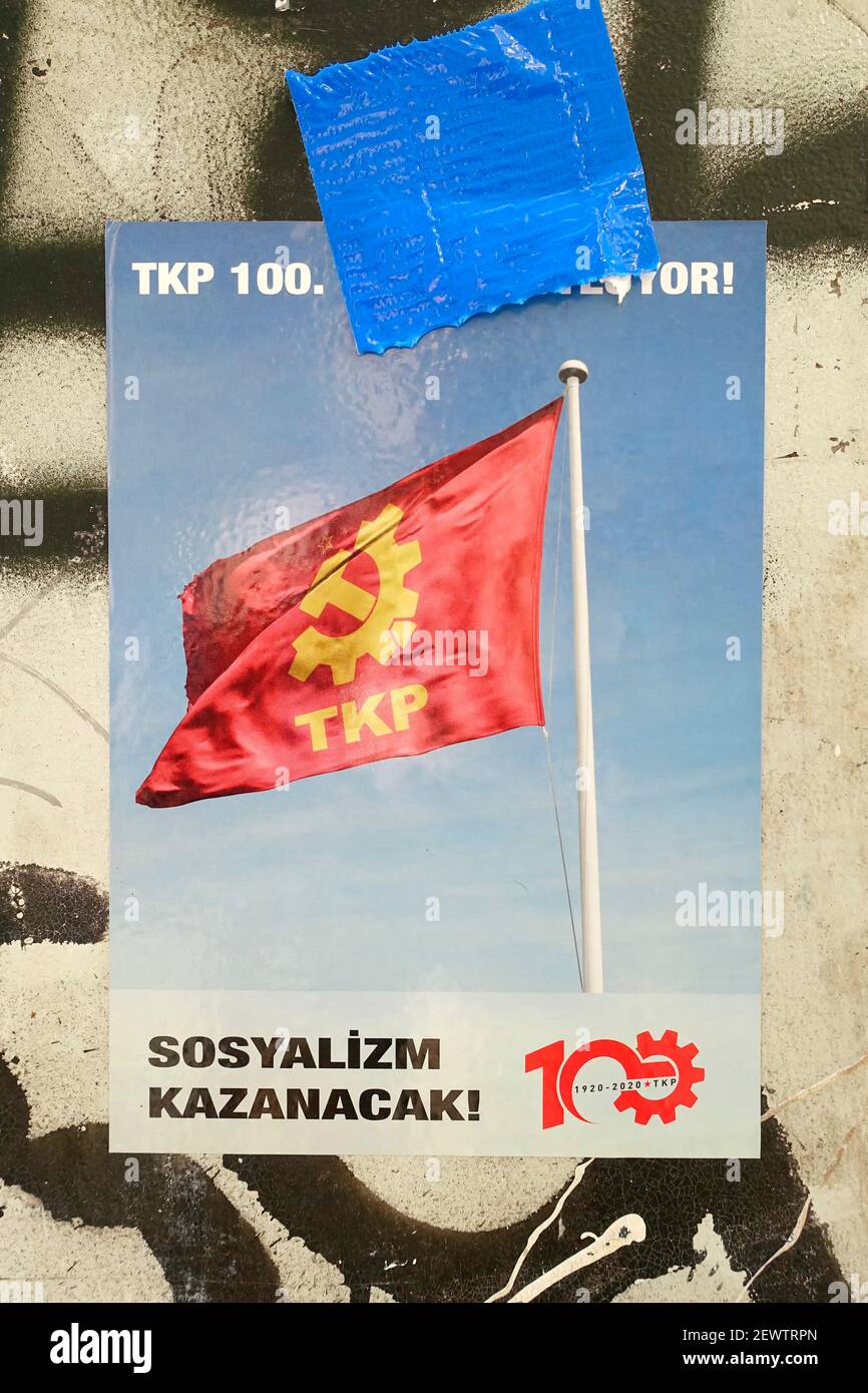Sticker of TKP in Istanbul Stock Photo - Alamy