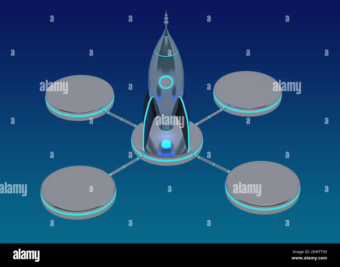 Launch up 3d hi-res stock photography and images - Alamy