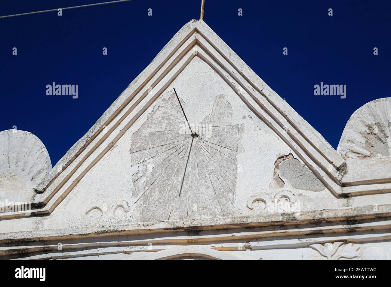 The mission church. Mission San Pedro y San Pablo del Tubutama Historic ...